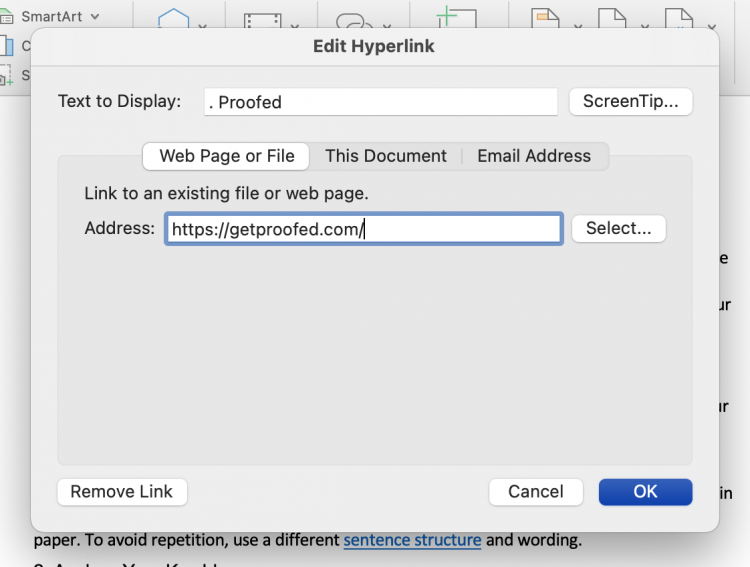 How to Add a Hyperlink in a Microsoft Word Document | Proofed