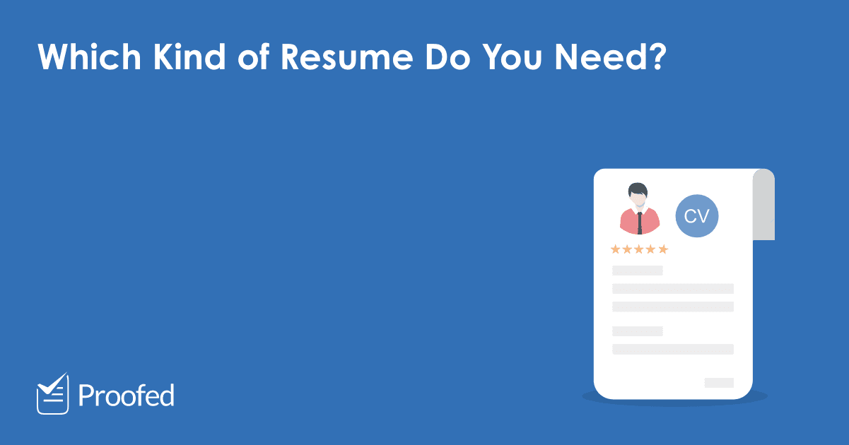 Types of Resume: Chronological, Functional and Combination | Proofed