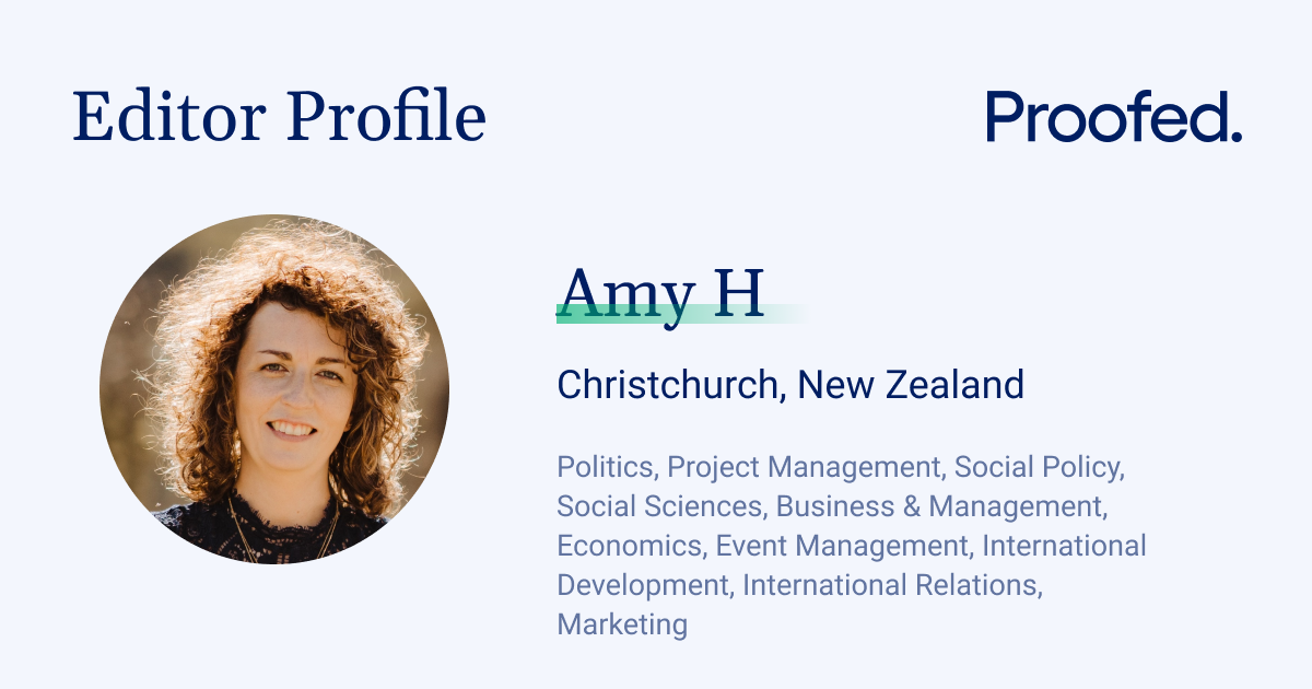 Amy H | Our Editors | Proofed