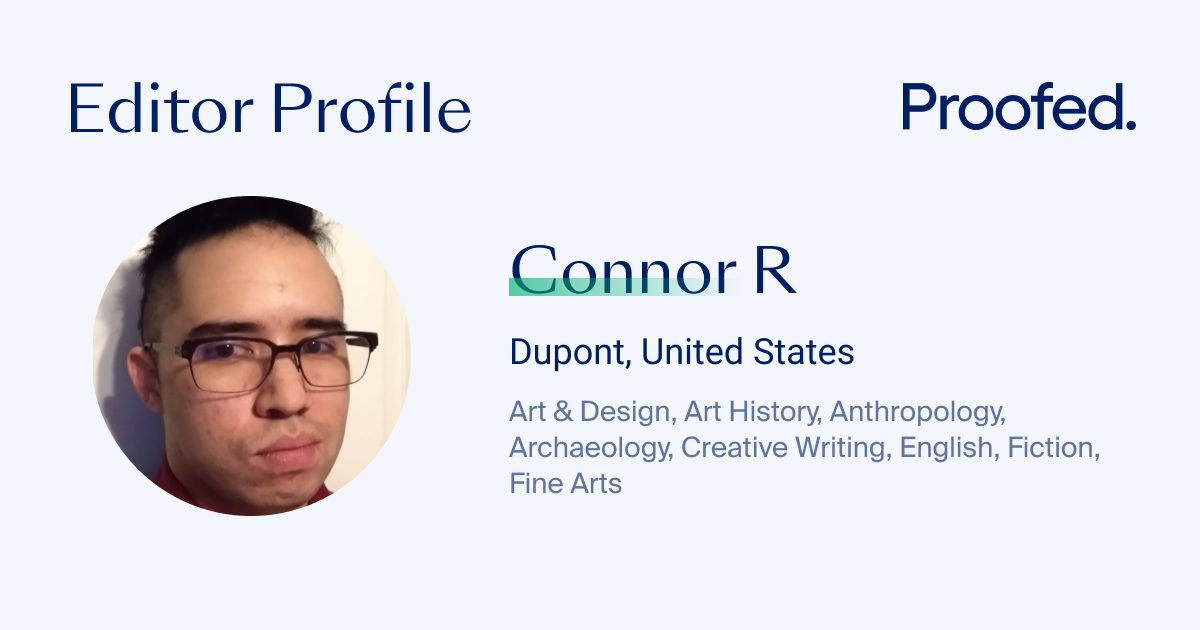 Connor R | Our Editors | Proofed