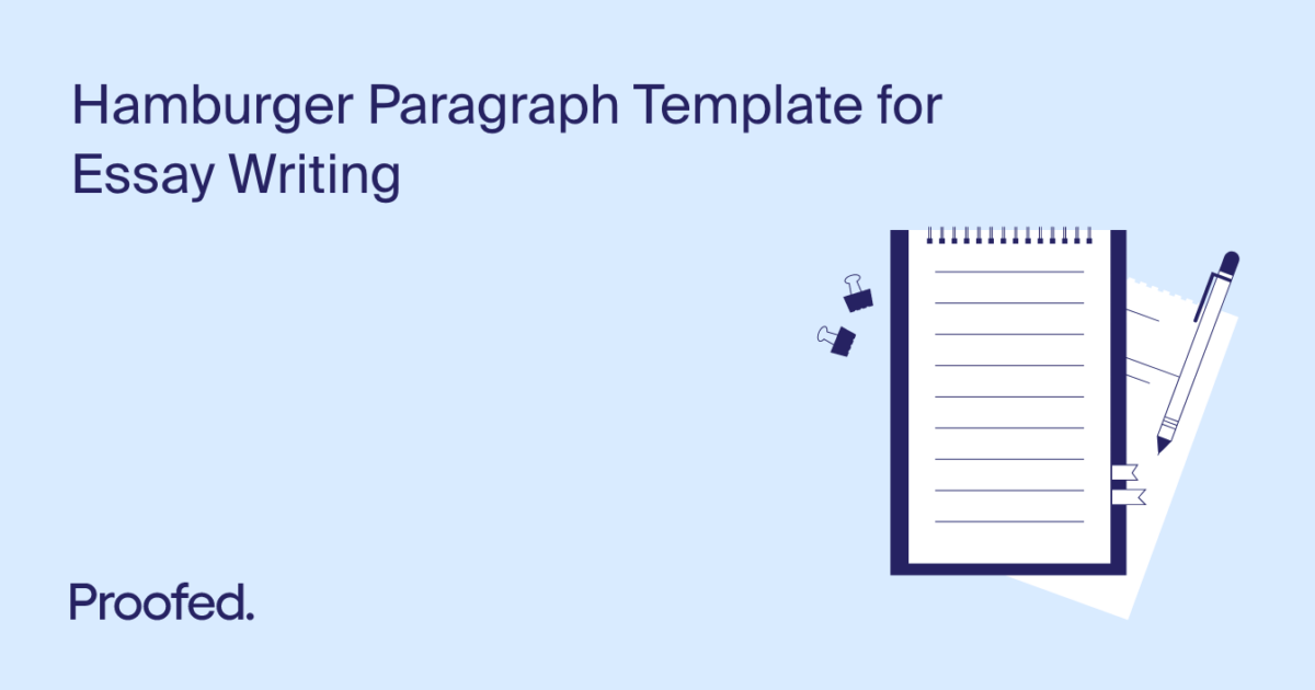 Hamburger Paragraph Template for Essay Writing | Proofed's Writing Tips